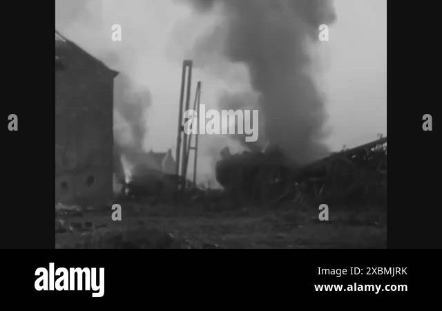 1945 - The 10th armored division crosses the Rhine with hundreds of ...