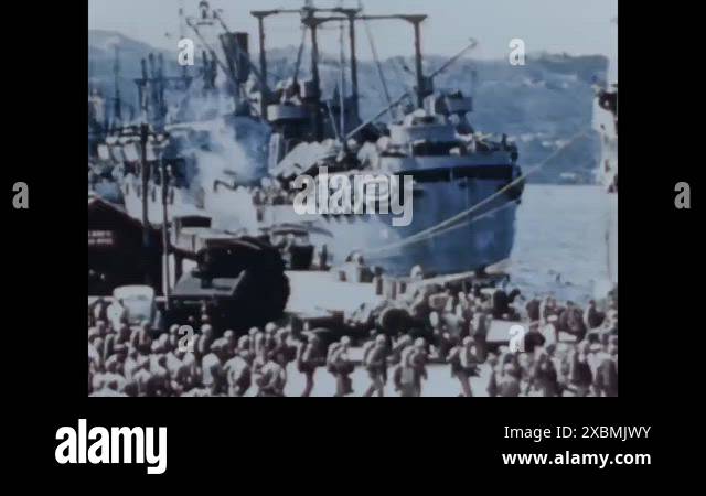 1944 - Marines head off to the Battle of Tarawa against Japan in ...