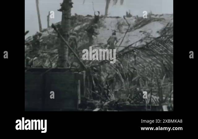 1944 - The Marines use hand grenades and flamethrowers to kill Japanese ...