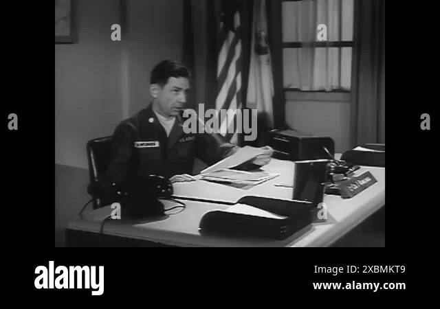 1964 - Sergeant Major Emmons gives his reassignment order to Lieutenant ...