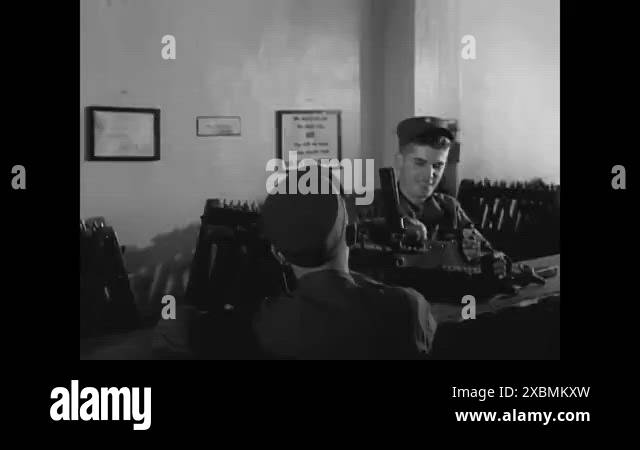 1958 - A First Sergeant inspects a kitchen and he sees a watermelon ...