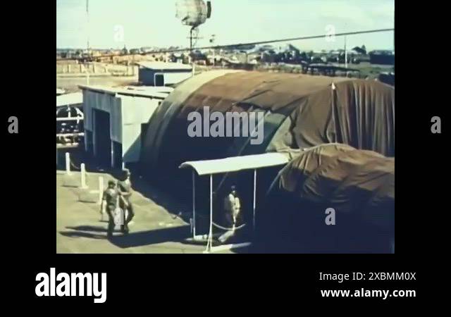 1963, 1964 - A group of officers work in a Control Reporting Center ...