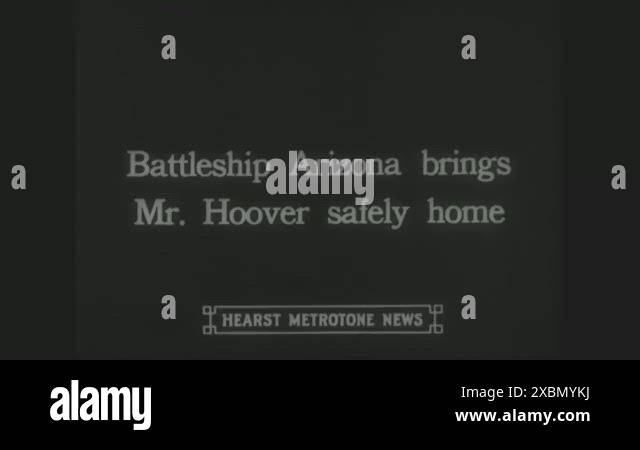 1931 - The USS Arizona brings President Hoover home from Puerto Rico ...