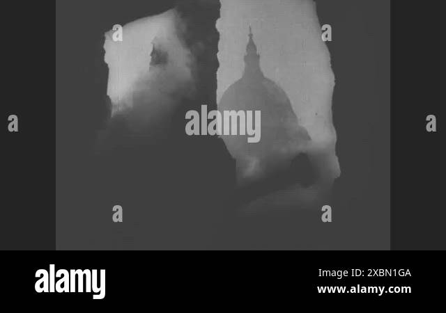 1940 - The devastation of London is shown after the Battle of Britain ...