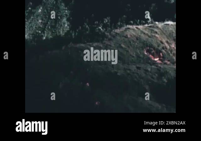 1968 - Air Force F-100’s and F-105’s drop bombs and napalm on enemy ...