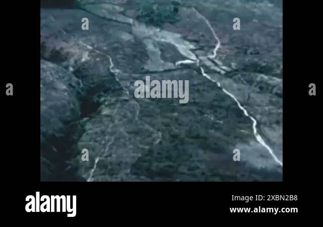 1968 - Air Force F-4 and F-100 aircraft drop bombs and napalm on enemy ...