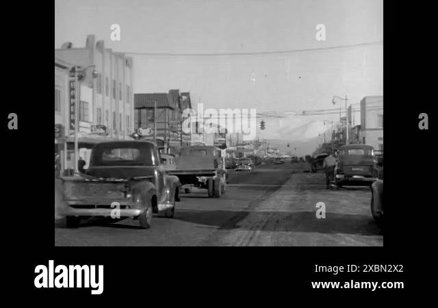 1953 - The United States Army Headquarters Alaskan Command, street ...