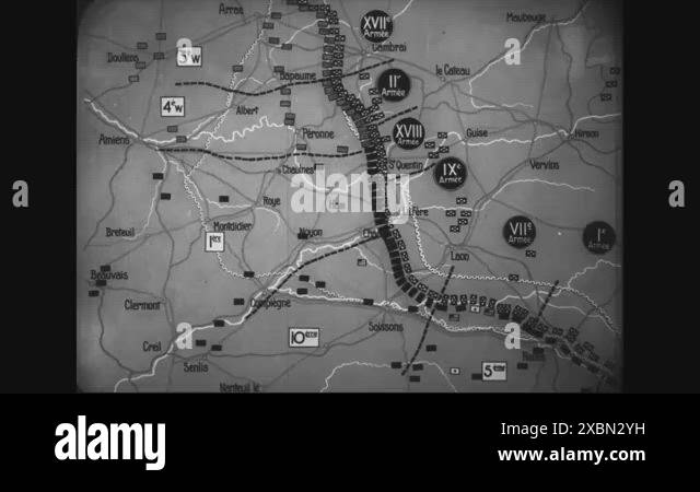 1918 - An animated map illustrates various troop movements during the ...
