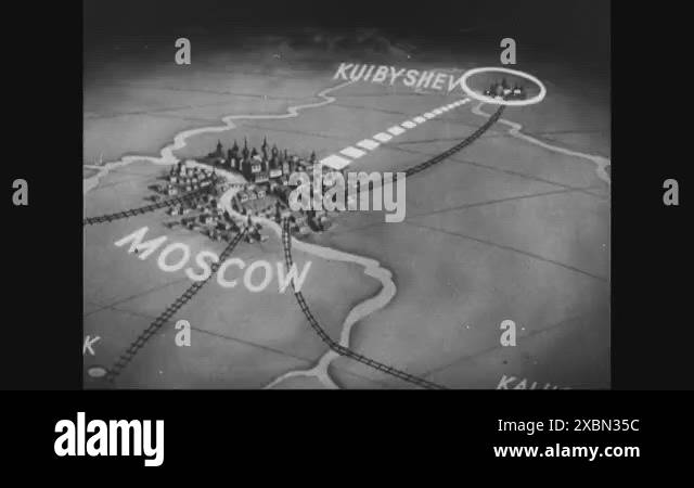 1940s— Adolf Hitler gives a speech, a map demonstrates a portion of ...