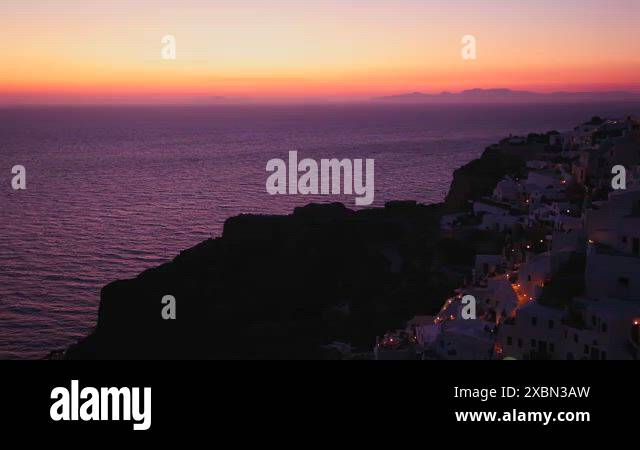Santorini greek island sunset Stock Videos & Footage - HD and 4K Video ...