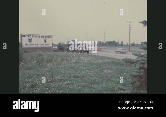 1967— Shots of the Selfridge Air Force Base, Air Defense Command, and ...