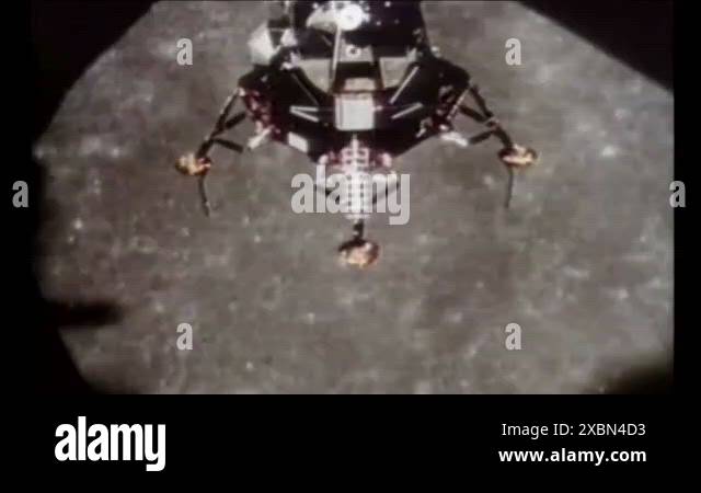 1969 - Neil Armstrong and Buzz Aldrin prepare to land on the moon ...