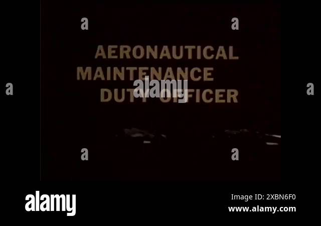 1974 - US Navy planes are seen taking off and landing Stock Video ...