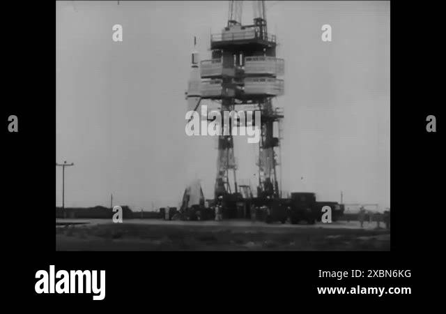 1958 - The Explorer 3 is successfully launched at Cape Canaveral Stock Video Footage - Alamy