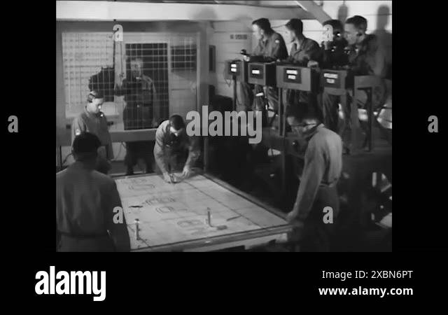 1953 - In the plotting room of a US Army base, enemy bombers are ...