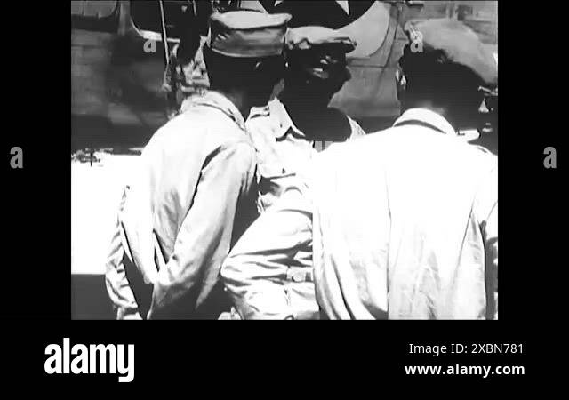 1945 - Generals James Doolittle, Henry Harley Arnold, Ennis Whitehead and George Kenney confer ...