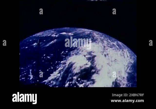 1966 - Footage of the Earth, shot from the Gemini XI in orbit, is shown ...
