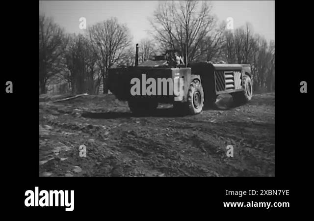 1956 - At Fort Knox, a goer tank shows its ability to be an off-road ...