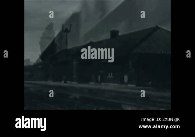 1957 - Blocks of ice are used to refrigerate freight cars and a mill is ...