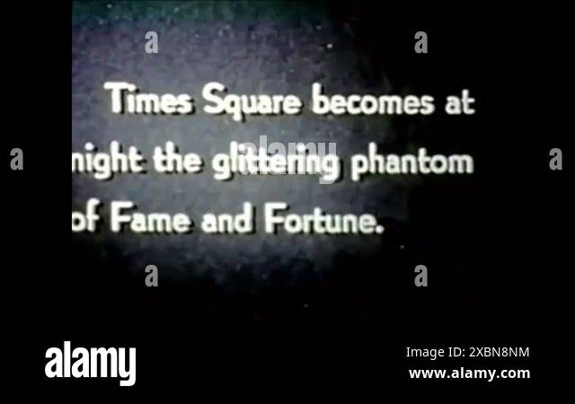 1952 - Neon signs and marquees light up the theaters, nightclubs, and ...