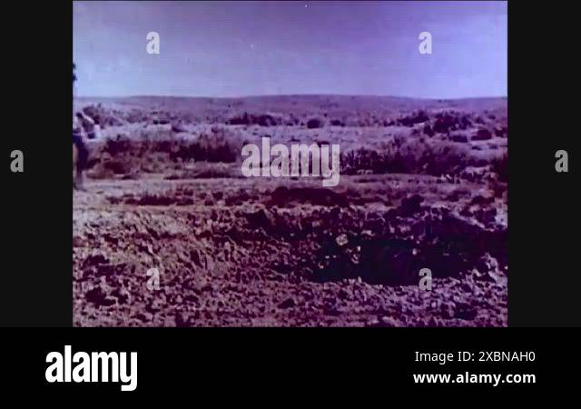 1960 - Researchers test an area for radioactivity after an explosion on ...
