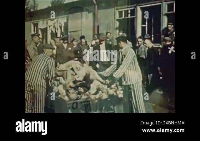 Horrific images as concentration camp survivors are freed at the end of ...