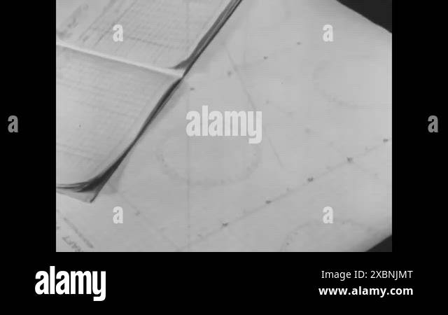 1942 - A navigator locates auxiliary landing fields while plotting a ... 1942 - A navigator locates auxiliary landing fields while plotting a ...
