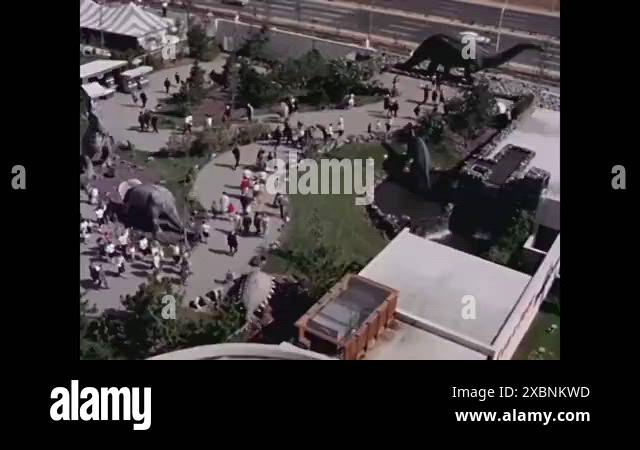 Models of the Trachodon, the Tyrannosaurus, the Triceratops, and the ...