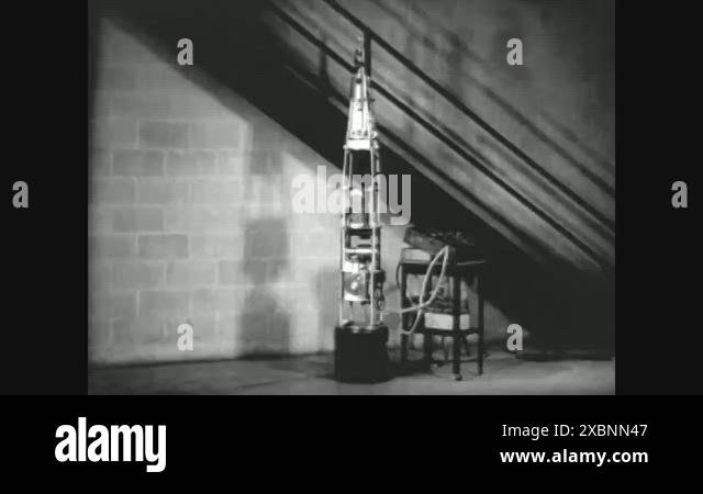 1952 - The nose section of a Aero Med Aerobee rocket is fitted with a ...