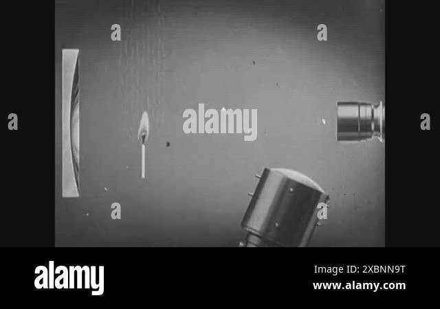 1940 - Schlieren photography is used to magnify the heatwaves generated ...