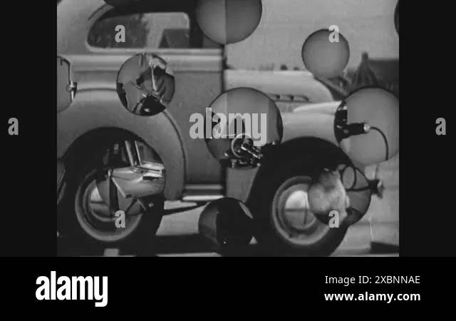 1940 - A scientific motion picture camera is set up for a session of ...