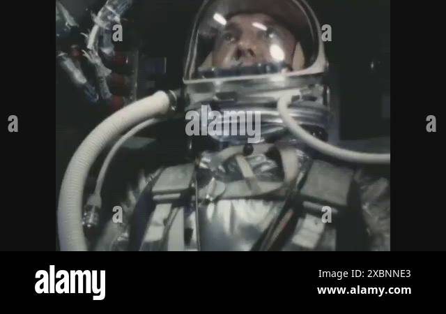 1961 - Project Mercury astronaut Alan Shepard flies in the Freedom 7 spacecraft and astronaut ...