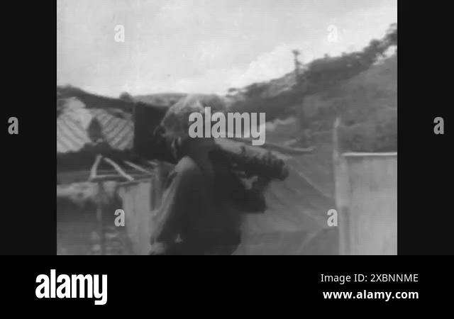 1961 - Korean War footage of U.S. soldiers in a bloody ground battle in ...