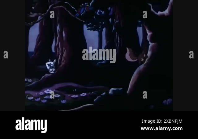 1937 - Animation of an exhausted prince walking his floppy dog through ...