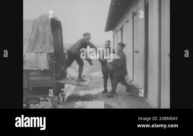 1918 - The 130th Field Artillery shells Sultzeren in the Vosges ...