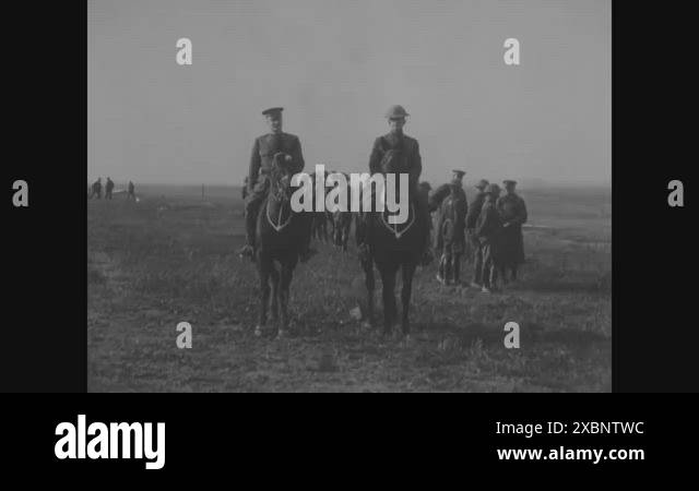 1918 - Major Generals George Windle Read and John F. O'Ryan review the ...