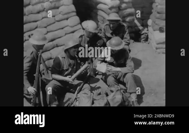 1963 - A British soldier recounts daytime in the trenches and heavy ...