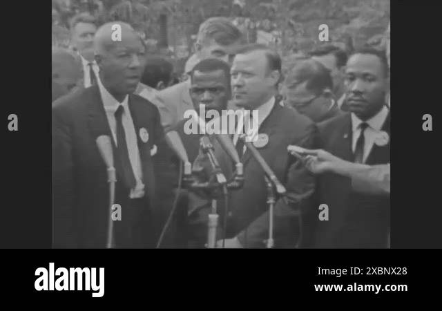 1963 - African American activist Asa Philip Randolph introduces Baptist ...