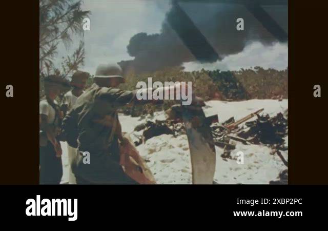 1942 - After the Battle of Midway is over, rescue planes search for ...