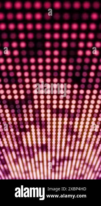 Vertical video - flashing red pink LED lights disco motion background ...
