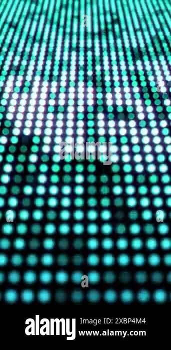 Vertical video - flashing green LED lights disco motion background ...