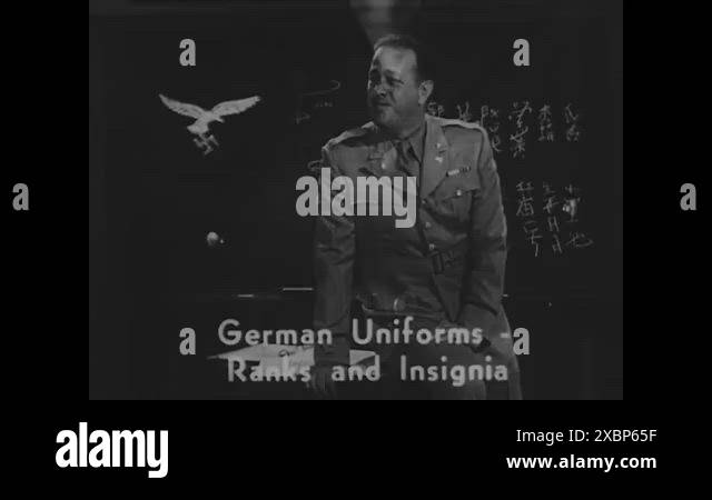 At Army Air Force, AAF, Air Intelligence School, an instructor ...