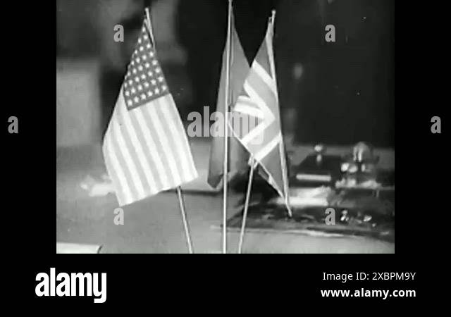 The Moscow Declaration conference and signing in 1948, with photographs ...
