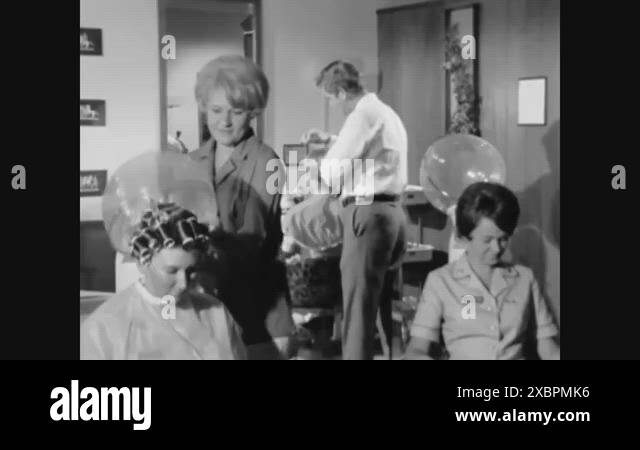 A WAC goes to the hair salon in 1971, where the man doing her hair ...