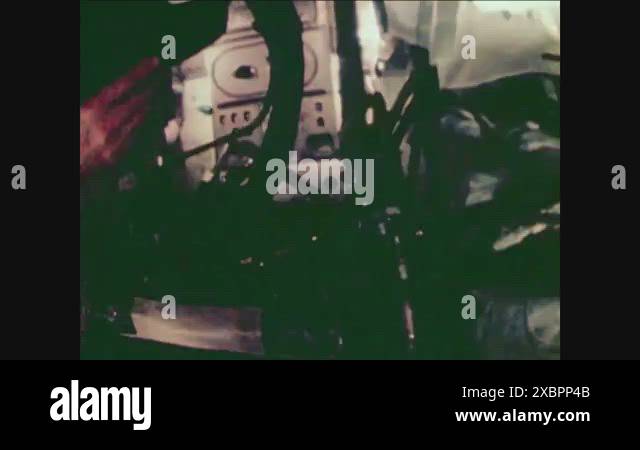 Footage of the Apollo 9 mission to test the Command-Service Module and ...