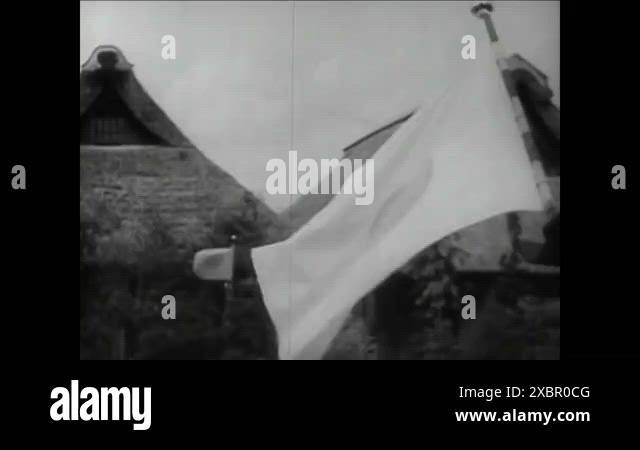 Samurai warriors perform a traditional dance inside in the 1940s in ...