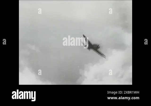 A pilot in a United States Army Air Forces Republic P-47 Thunderbolt ...