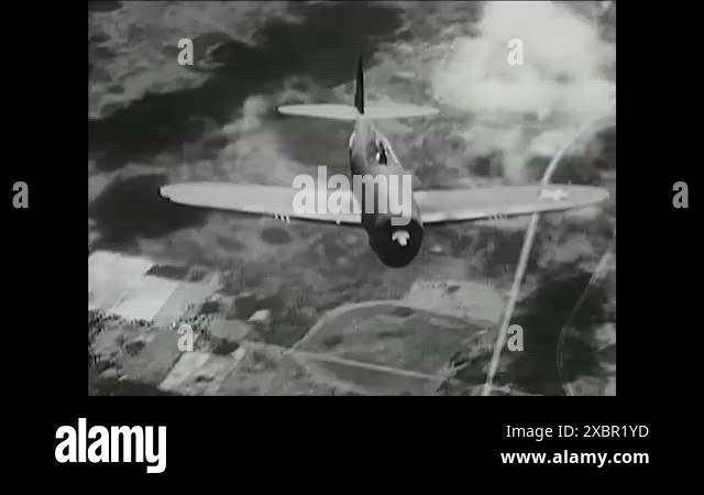 A pilot in a United States Army Air Forces Republic P-47 Thunderbolt ...