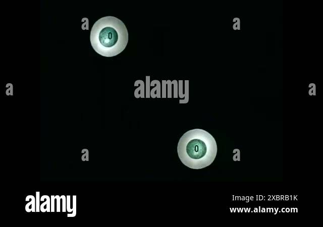 An animation explains how an electron reacts with radio waves in 1963 ...