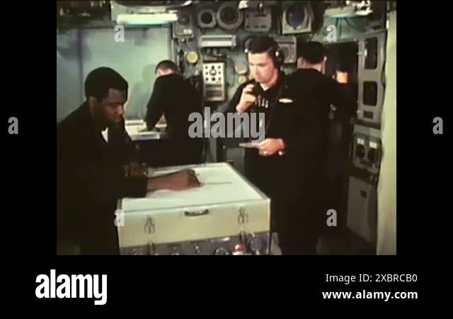 The different units on the US Navy submarine communicate as they detect ...